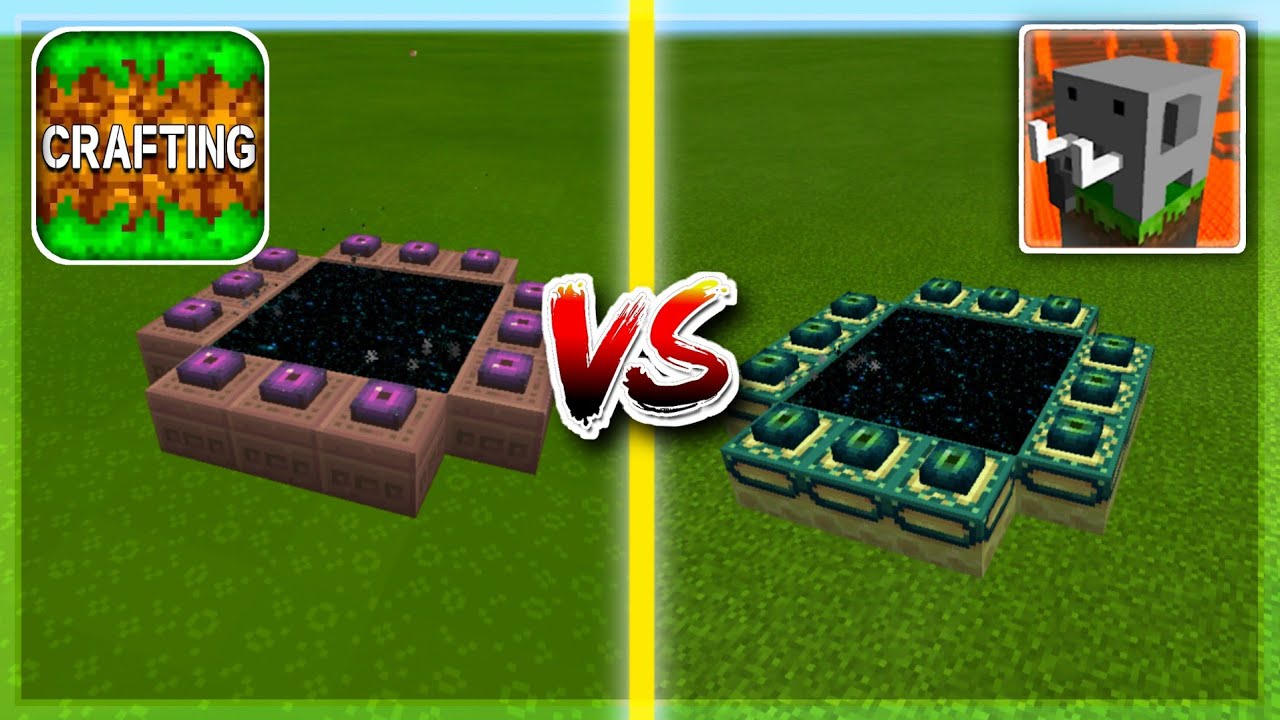 Crafting and Building PORTALS VS Craftsman: Building Craft PORTALS ...