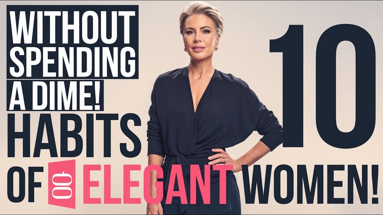 WITHOUT SPENDING A DIME! 10 HABITS OF ELEGANT WOMEN! - YouTube