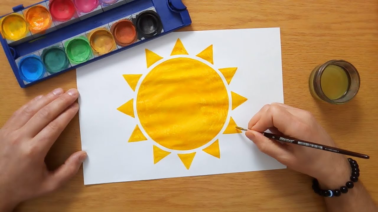 How to draw a sun icon ☀️ - YouTube