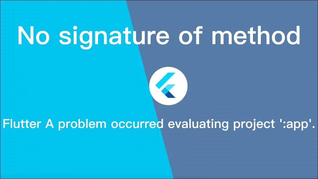 Flutter A problem occurred evaluating project ':app'. No signature of method: - YouTube