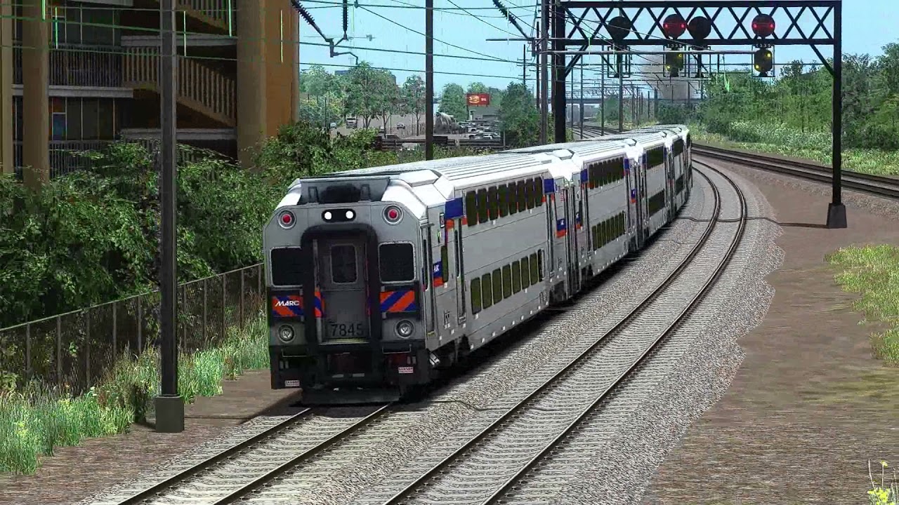 Train Simulator 2021-MARC AEM 7 & MARC Kawasaki III Bi Level Skin Pack ...