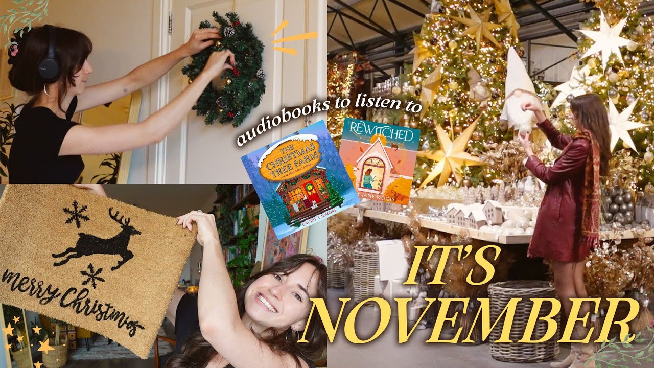It's November! 🎄💫 Christmas haul, festive books & decorating - Day In ...