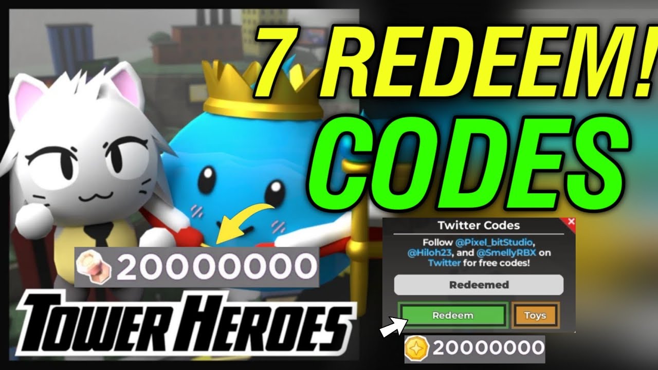 💥New! Update!💥TOWER HEROES AUGUST CODES 2024 - TOWER HEROES CODES 2024 ...