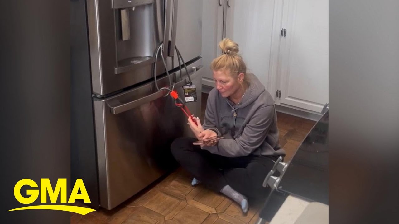 Son locks refrigerator and challenges mom to solve riddle to open it l ...