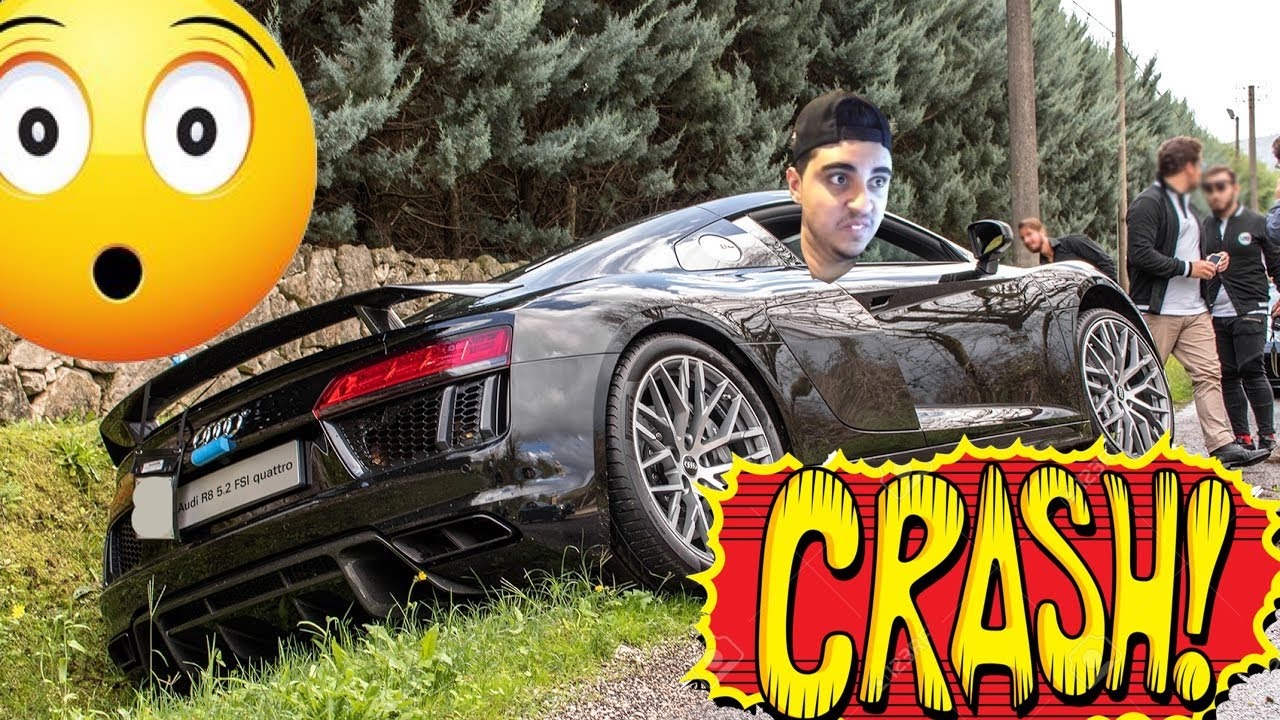 FAZE RAIN AUDI R8 CRASH !!! "heartbroken" - YouTube