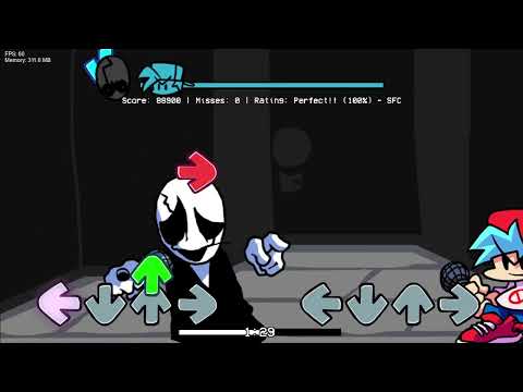 FNF - fnf untitled gaster mod - The man (composed by smily) (SFC) - YouTube