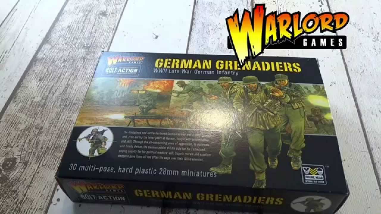 Unboxing: Bolt Action German Grenadier Infantry - YouTube