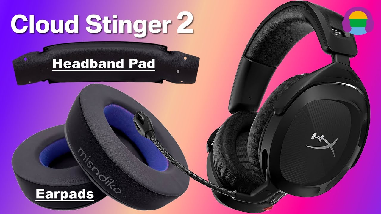 How to Replace Headband Pad/ Earpads: HyperX Cloud Stinger 2 - Wireless ...