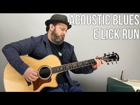 Akustische Bluesgitarrenstunde – Offene Position E, Run und Licks