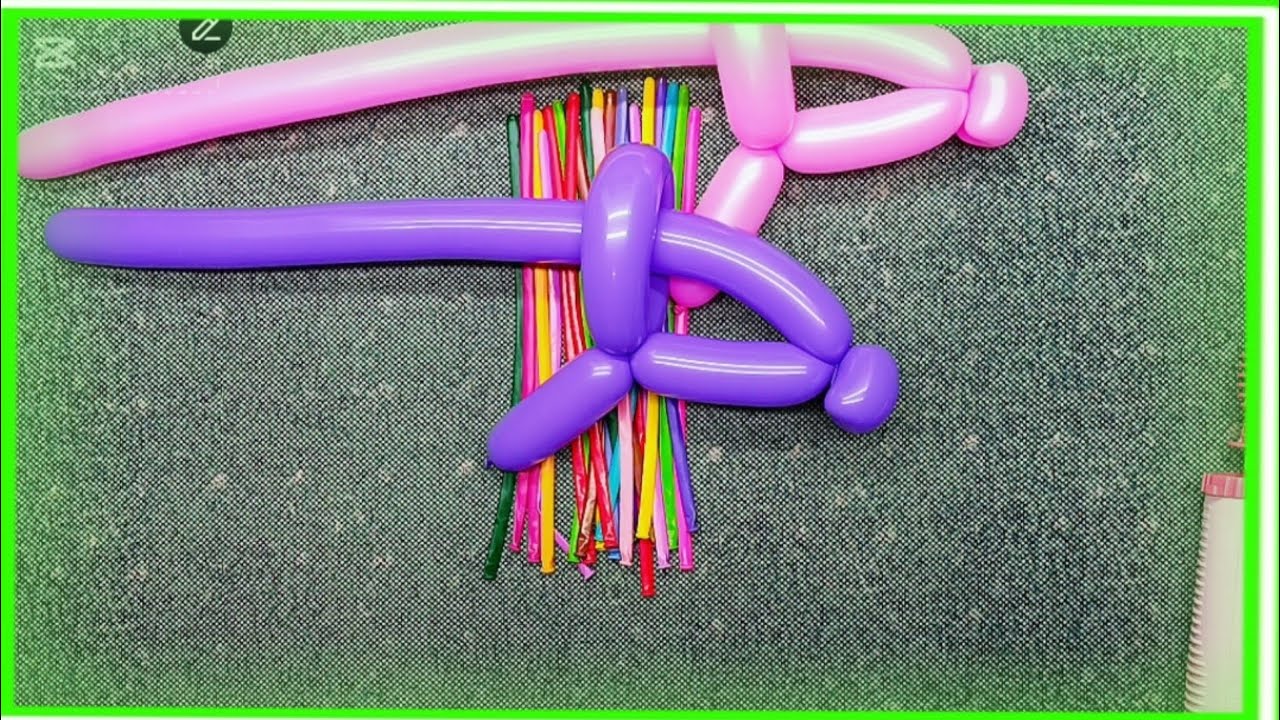 Oddly Satisfying ASMR Balloon Sword Making | Relaxing Sounds - YouTube