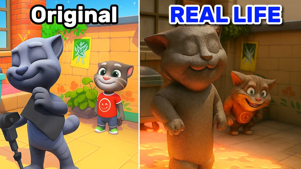 Talking Tom Cat 2025 In Real Life Part 13 - YouTube