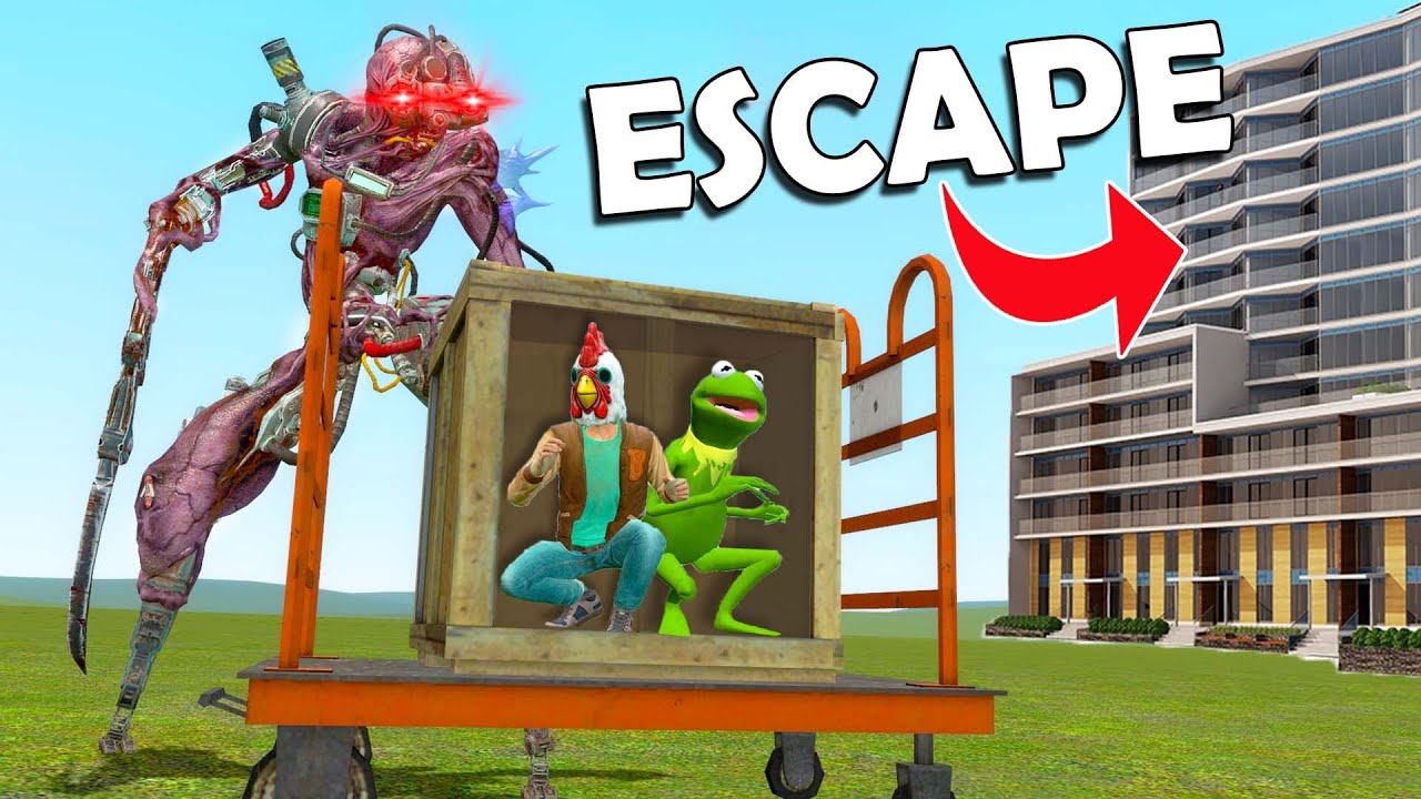 How To Escape An Unstoppable Monster in Gmod - YouTube