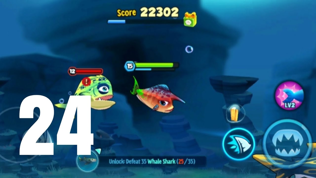 🐠 Fish Eat Fish.io:Hunger Games Walkthrough Part 24 | Mobile Gameplay ...