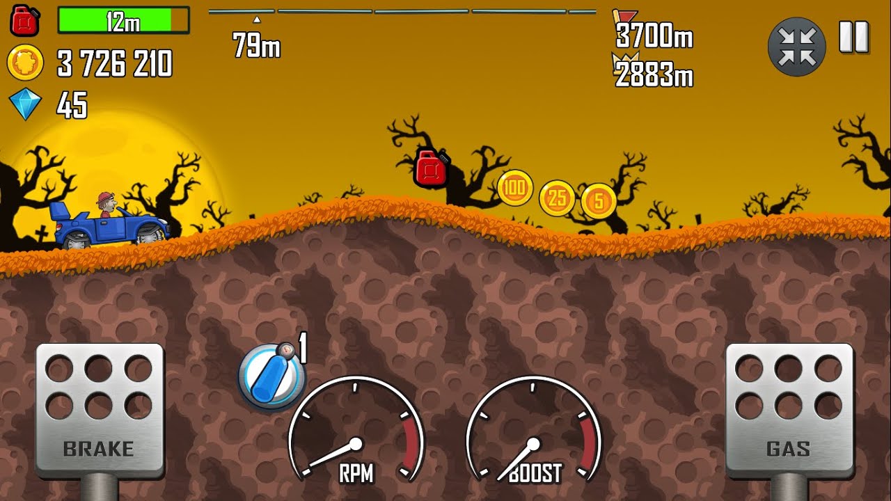 Hill climb racing live stream | haunted #54 - YouTube