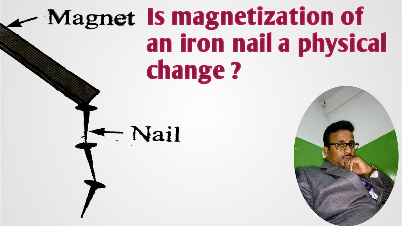 Is magnetization of an iron nail a physical change ? - YouTube