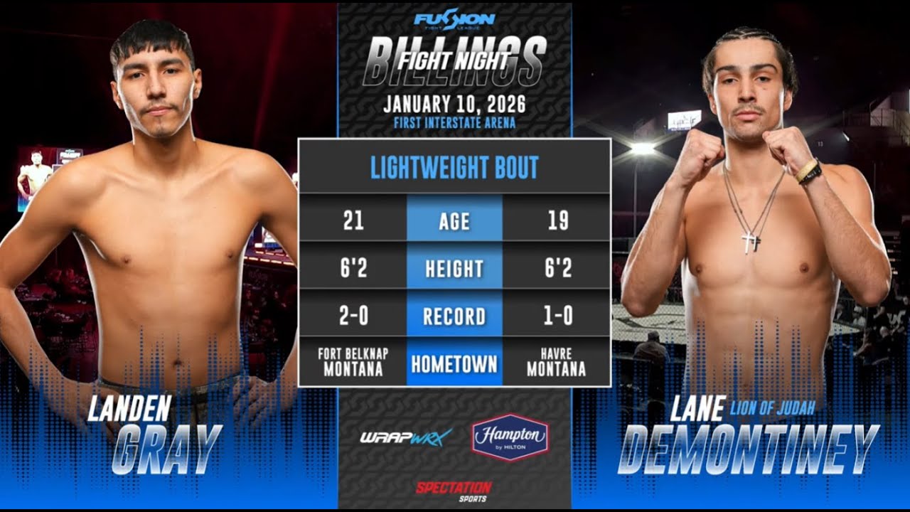 Lane Demontiney vs. Landen Gray - Fusion Fight League: Smith vs Miller ...