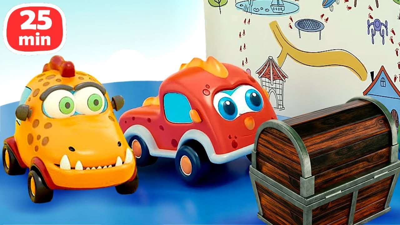 Little monster cars are looking for a treasure! Where could it be? New ...