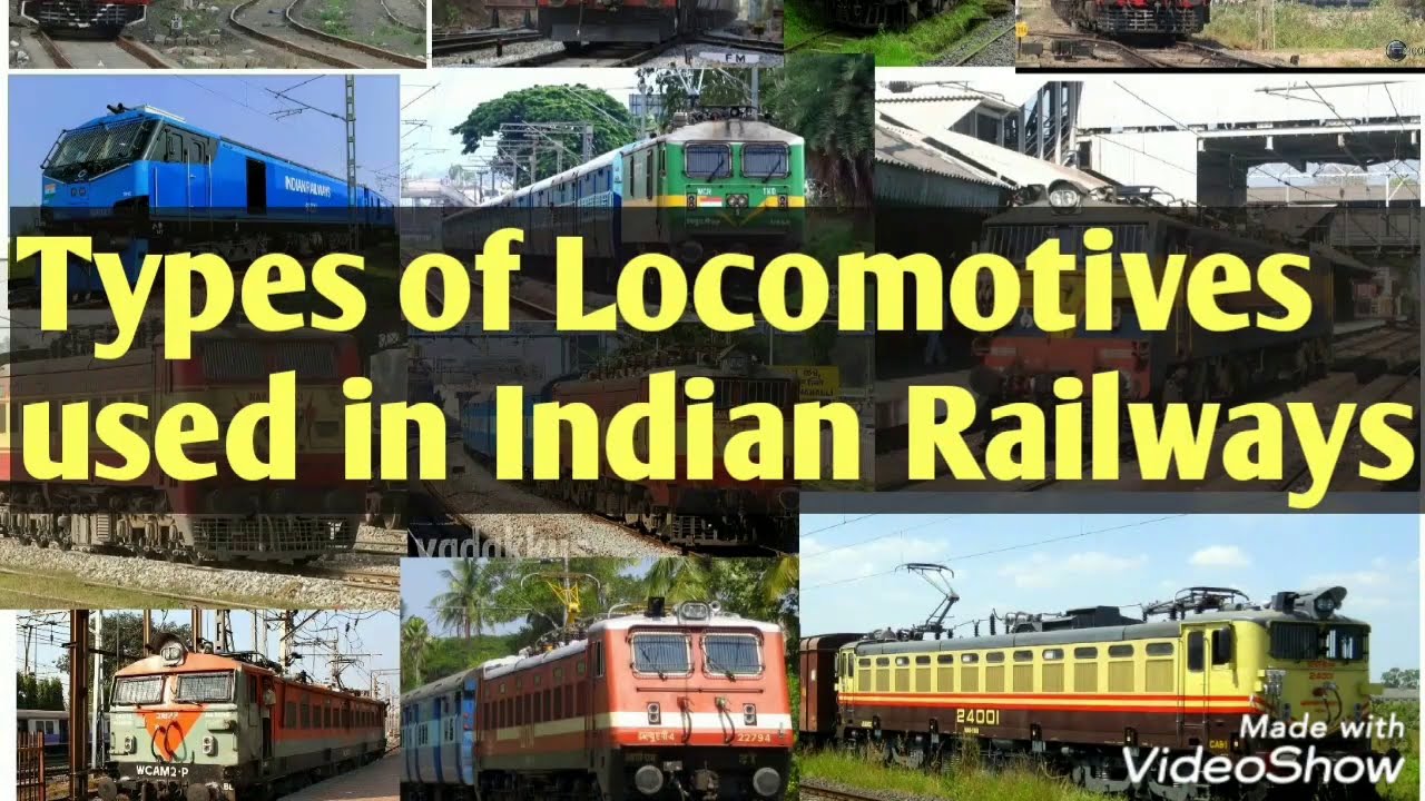 Types of Locomotives used in Indian Railways - YouTube