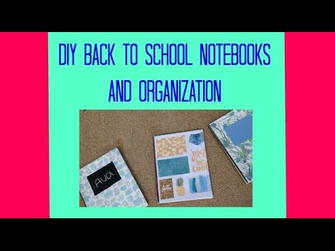DIY Back to School Notebooks and Organization | AvaMayVibes - YouTube