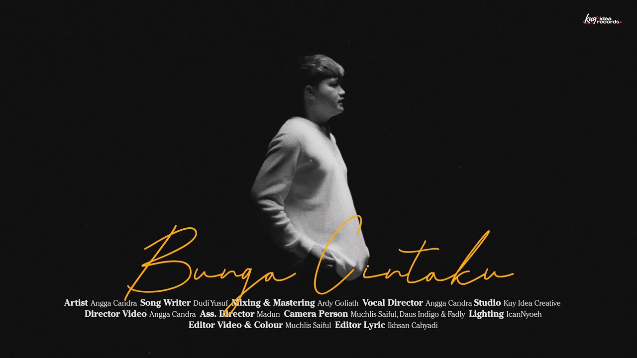 Angga Candra - Bunga Cintaku( Official Lyric Video ) - YouTube