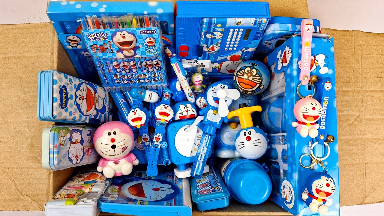 Doraemon stationery, toys & gadgets - Keychain, water bottle, pencil ...