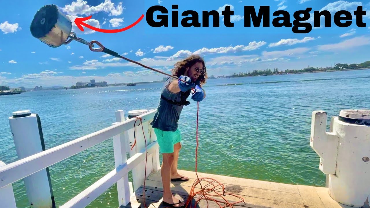 GIANT MAGNET Fishing Gone Wrong in Australia! - YouTube
