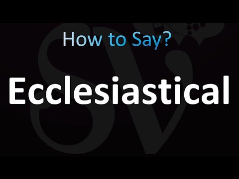 How to Pronounce Ecclesiastical (Correctly!) - YouTube