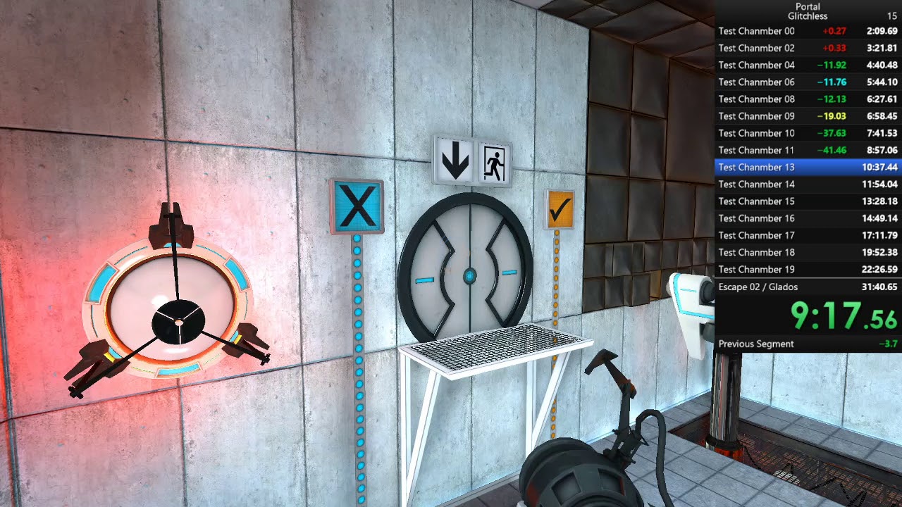Portal Speed Run Attempt #15 (27:37.80) - YouTube