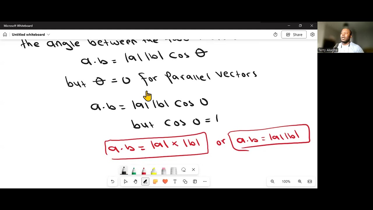25 of 27 - Dot product or Scalar product of parallel vectors - YouTube