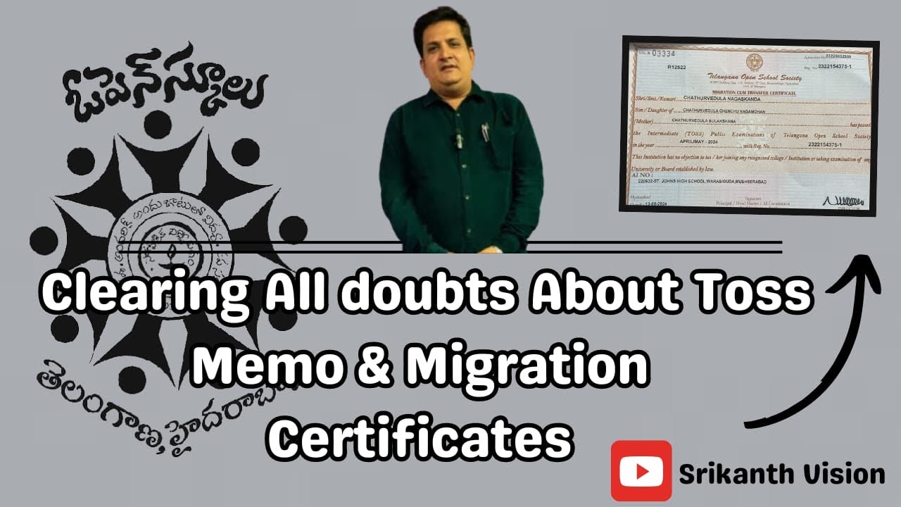 TOSS- MIGRATION CERTIFICATES ( DOUBTS ) - YouTube