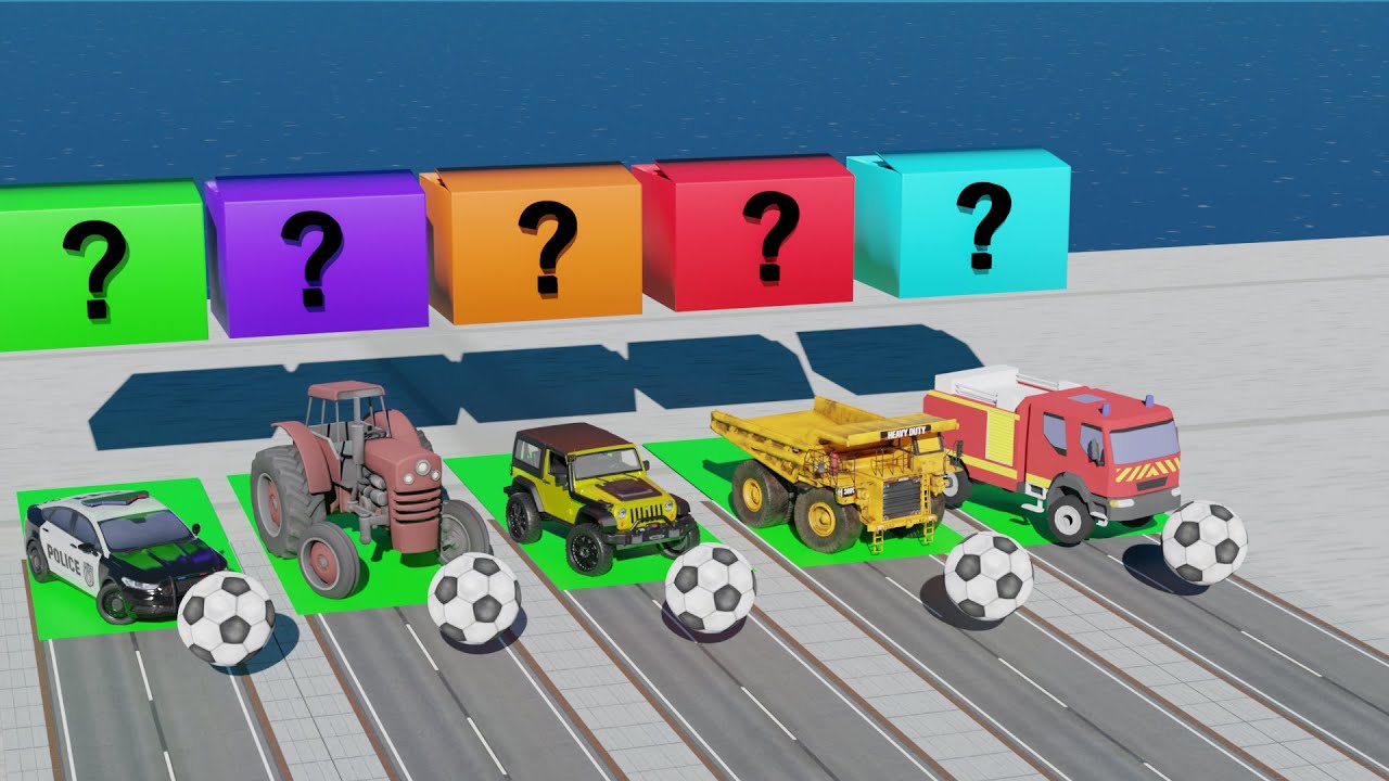 Find the Right Mystery Box and Shoot the Mystery Box with JCB Fire ...