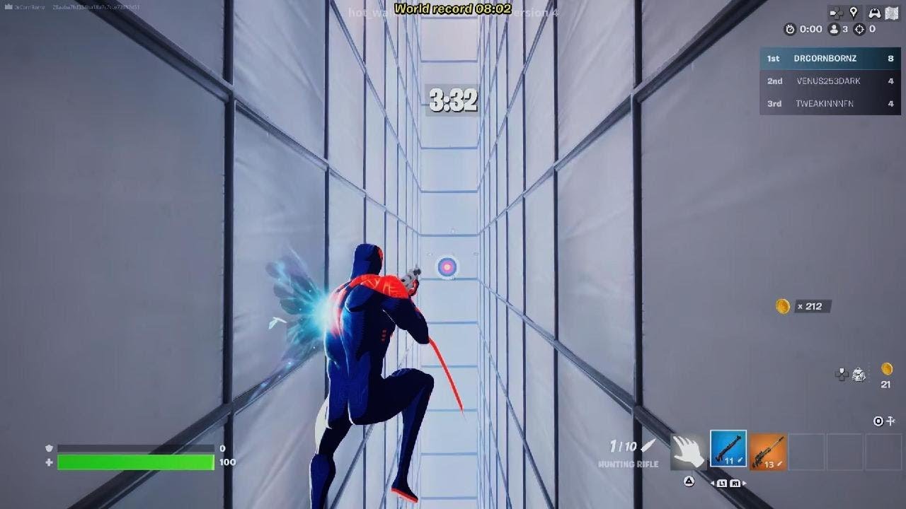 Playing fortnight trick shots with my friends - YouTube