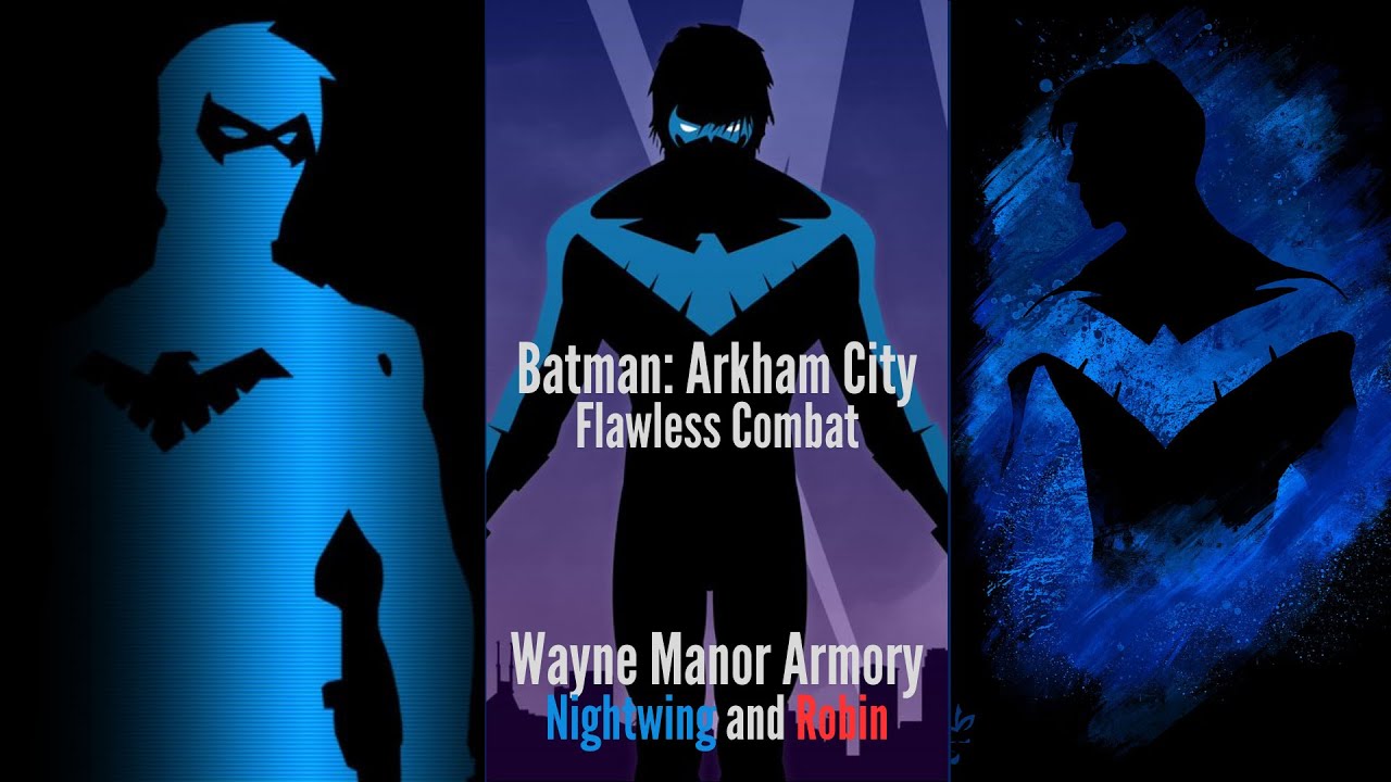Batman: Arkham City Flawless Combat - Wayne Manor Armory - Robin and ...