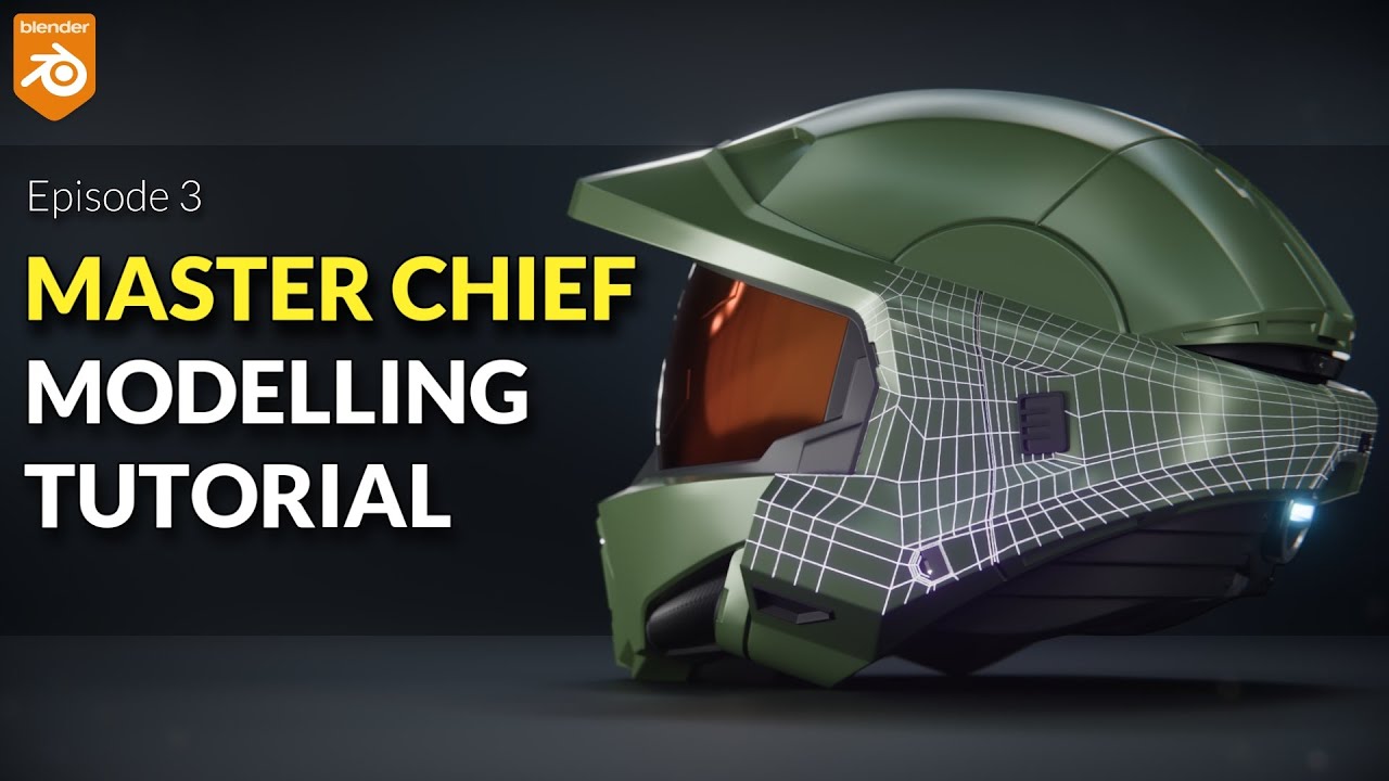 Blender Master Chief Helmet Modelling Tutorial | Episode 3 - YouTube