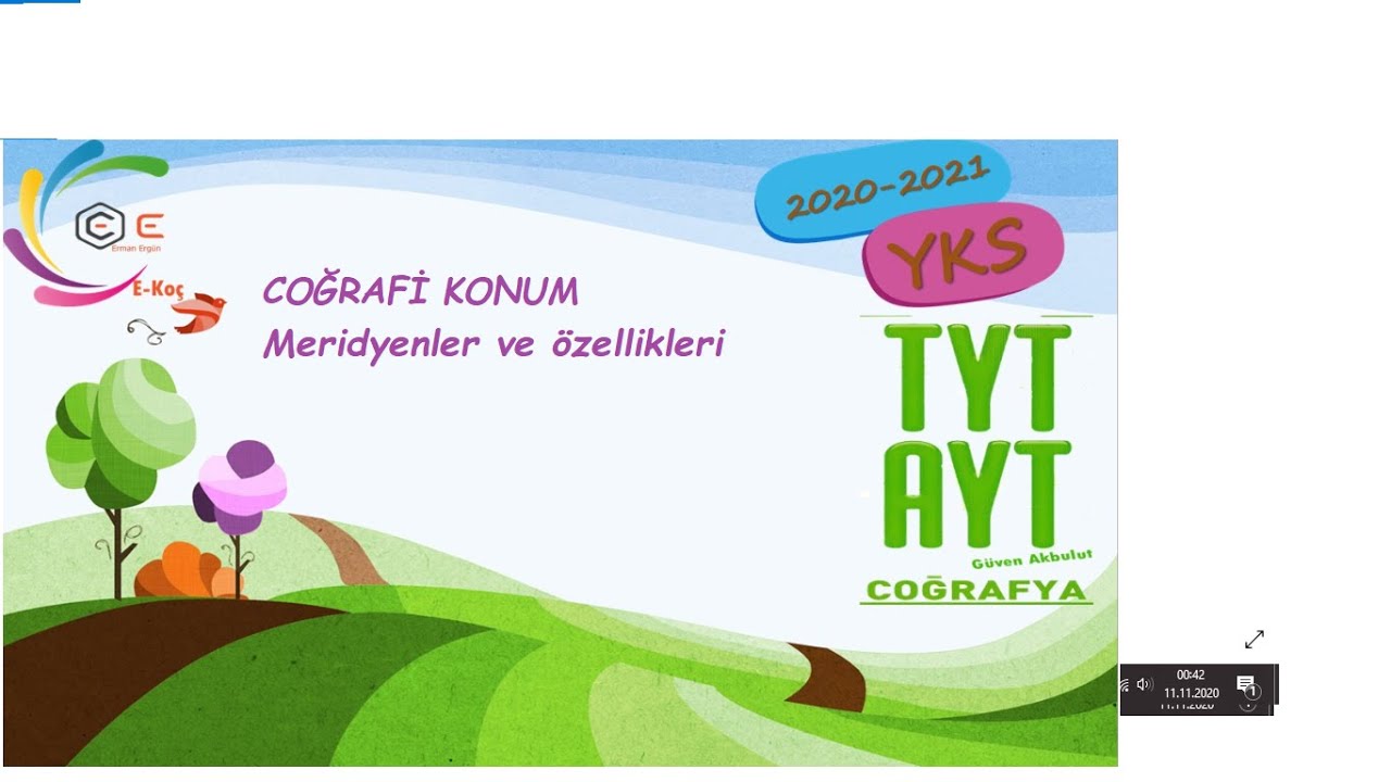 COĞRAFİ KONUM MERİDYENLER VE ÖZELLİKLERİ... - YouTube