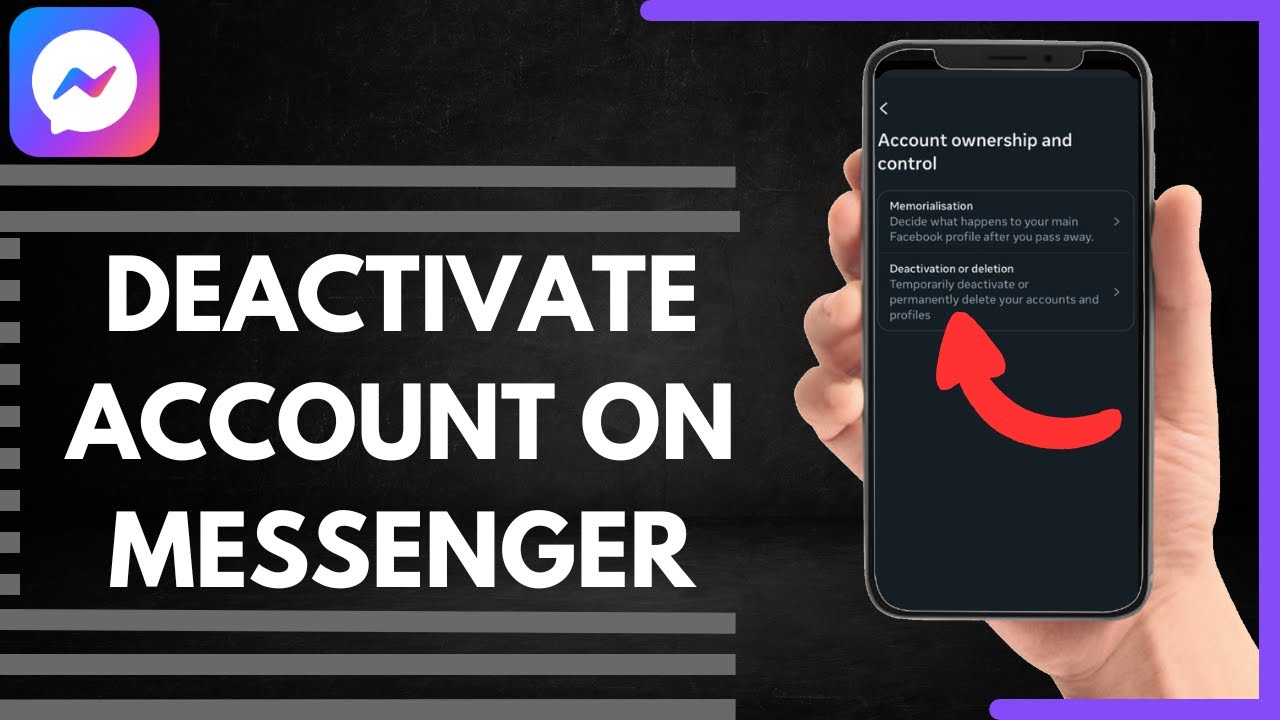 How To Deactivate Account On Messenger - YouTube