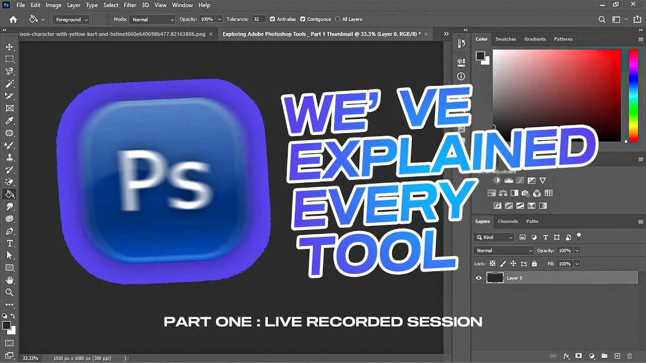 Exploring Adobe Photoshop Tools: Part 1 | Live Recorded Session - YouTube