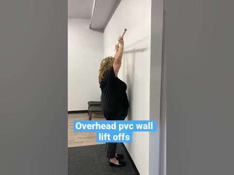 Overhead pvc wall lift off for frozen shoulder - YouTube