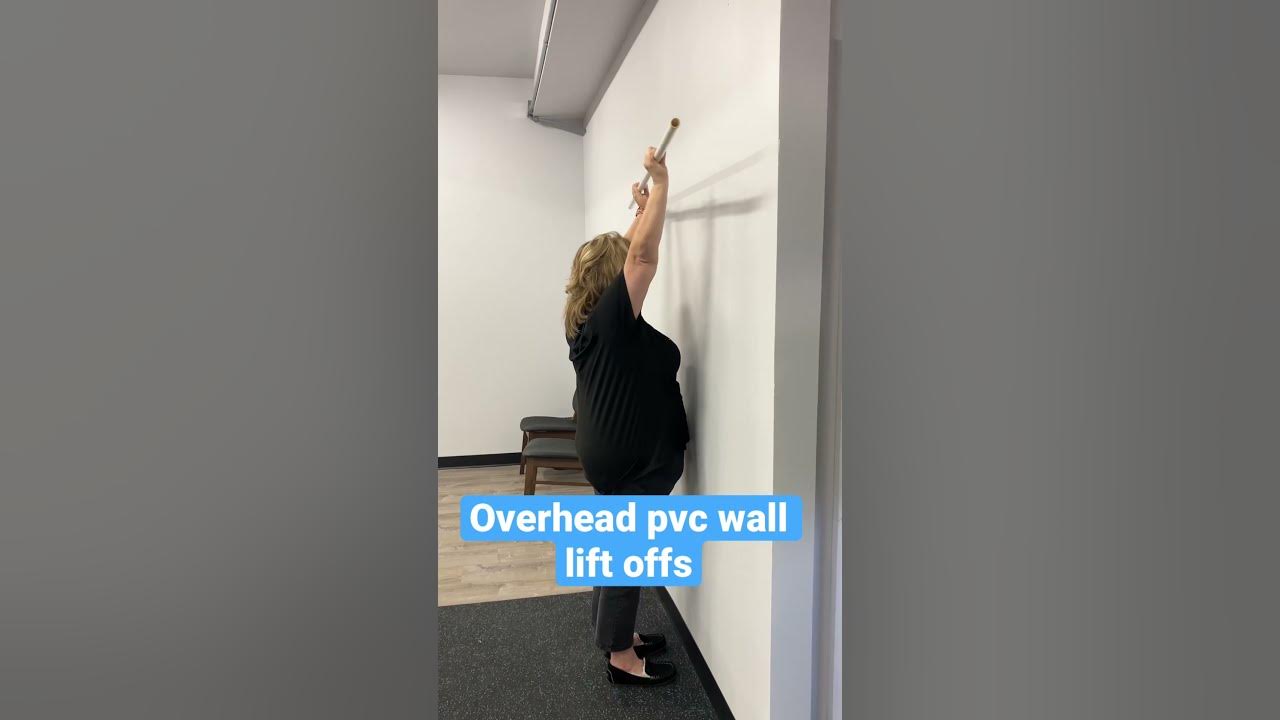 Overhead pvc wall lift off for frozen shoulder - YouTube
