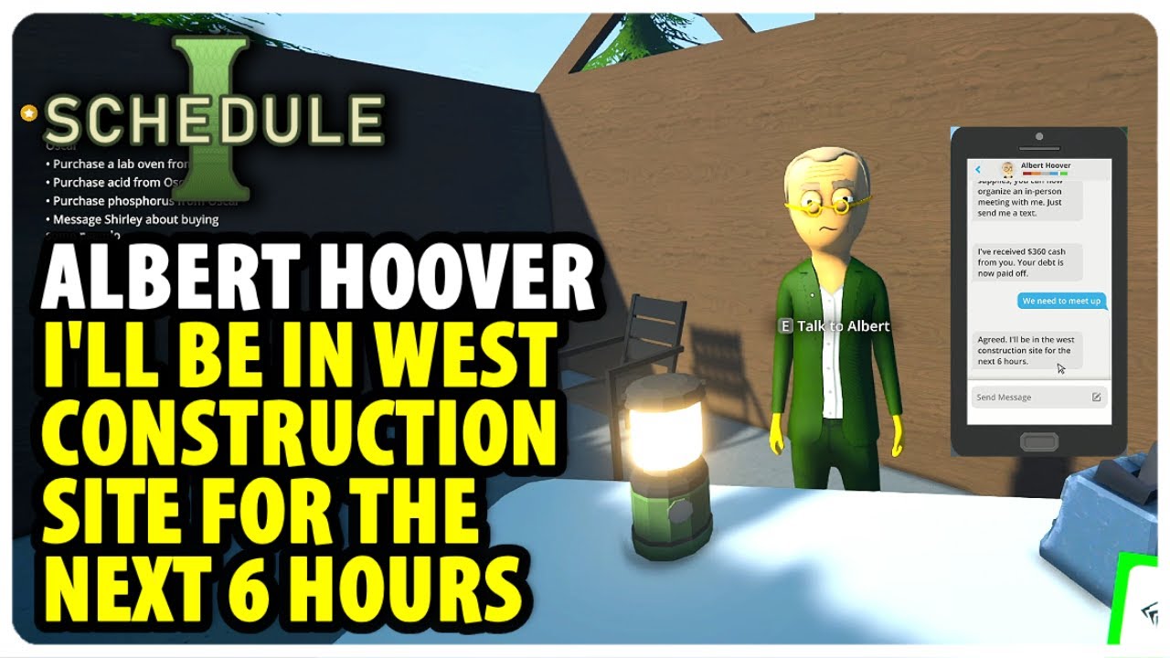 I'll be in the west construction site for the next 6 hours - Albert ...