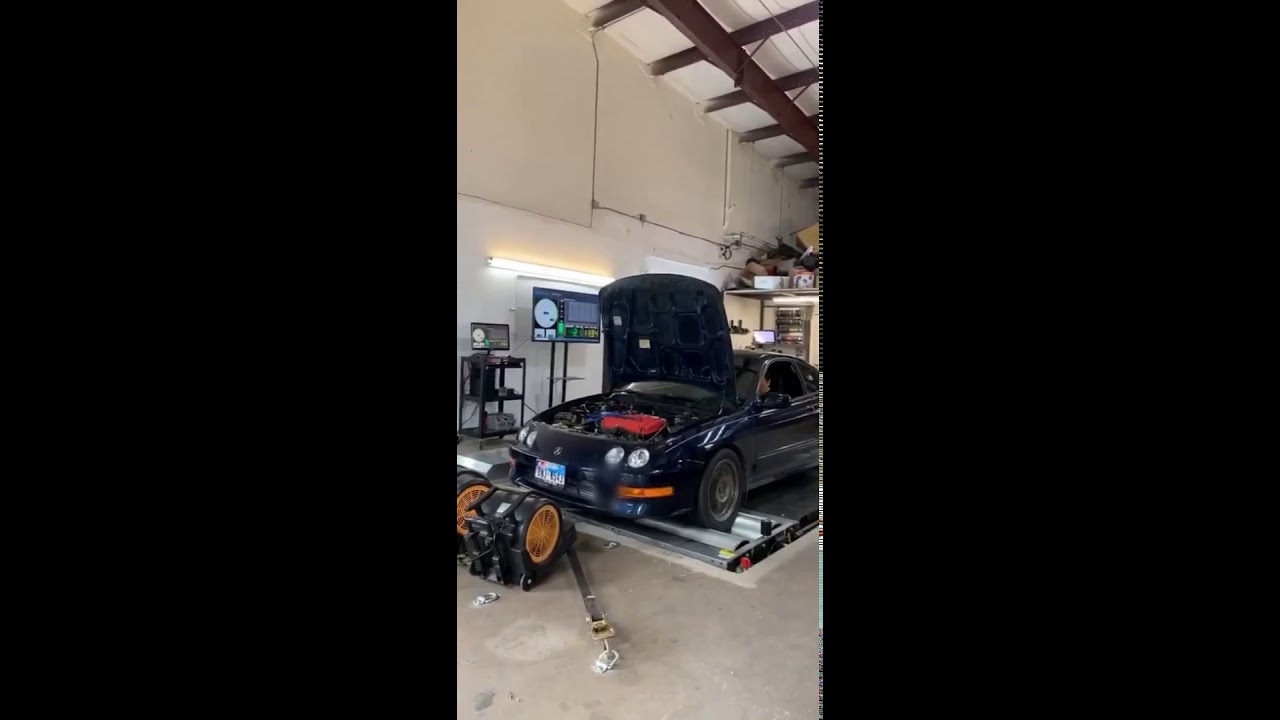 B18 turbo LS vtec Integra dyno. B16 head. ASAA racing Houston. - YouTube