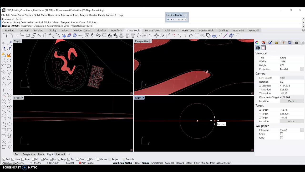 Topic 5: Generating profiles and sweeping with profiles in Rhino 6 ...