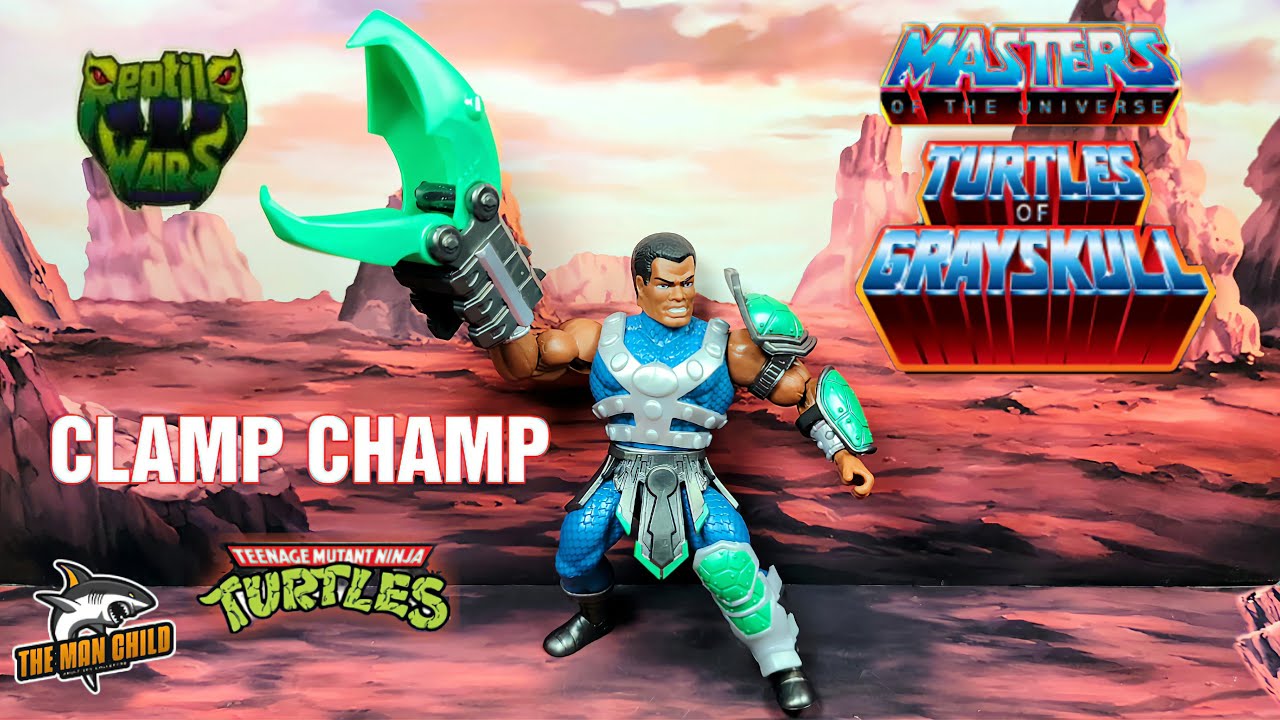 MOTU Origins Turtles of Grayskull CLAMP CHAMP Figure Review! - YouTube