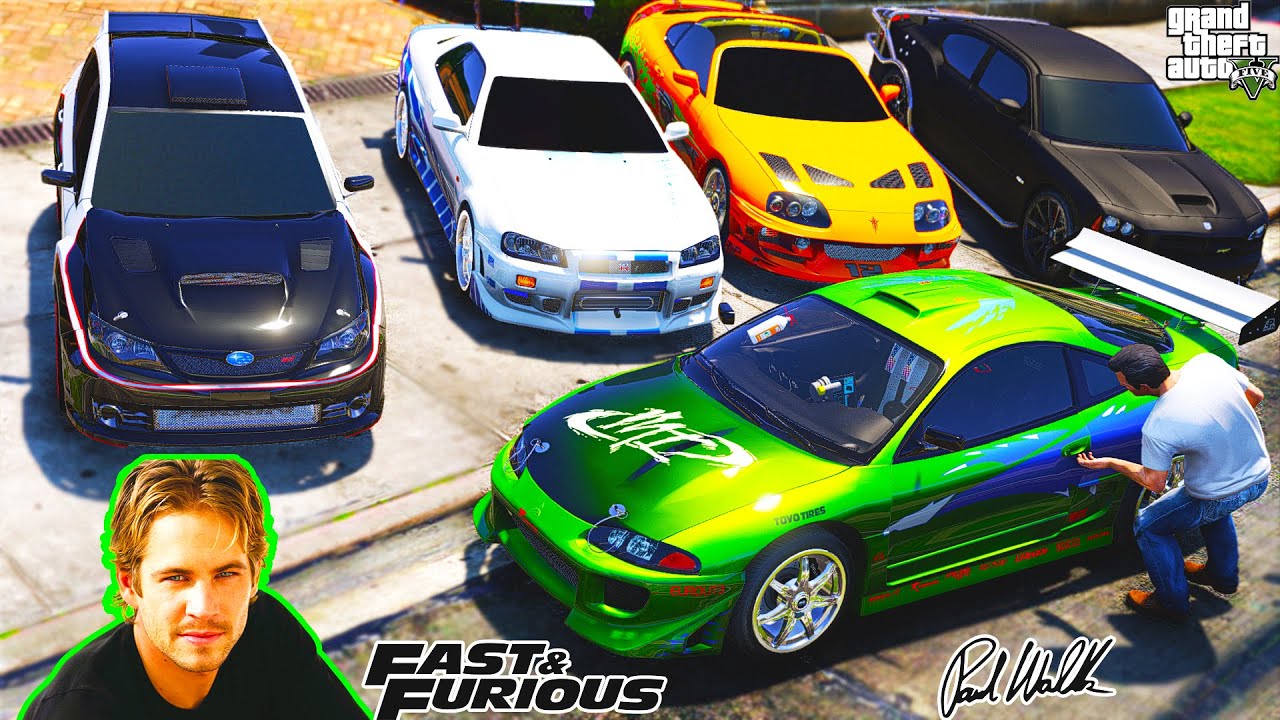 Michael Steal Fast And Furious All 'Brian O'Conner' Car #163 - YouTube