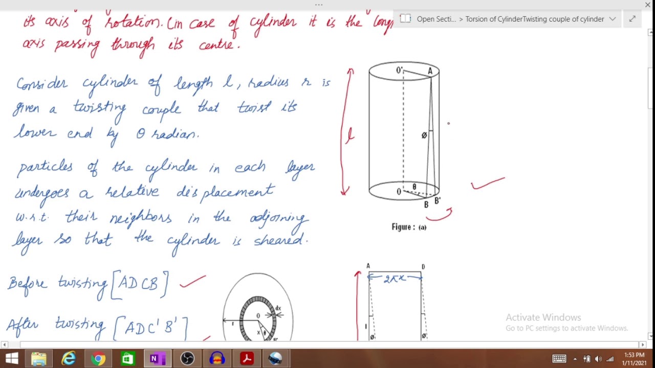 @Torsion Twisting couple of a cylinder - YouTube