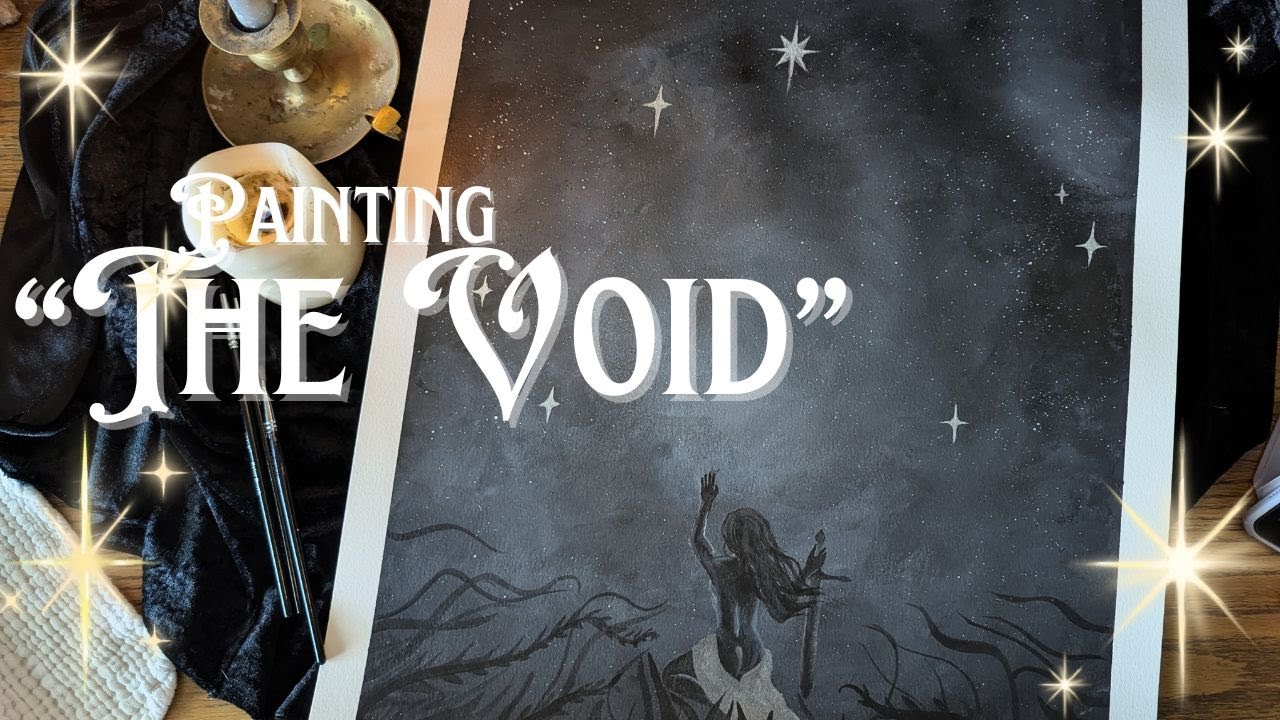 Painting the Void 🖤 Relaxing Paint with Me - YouTube