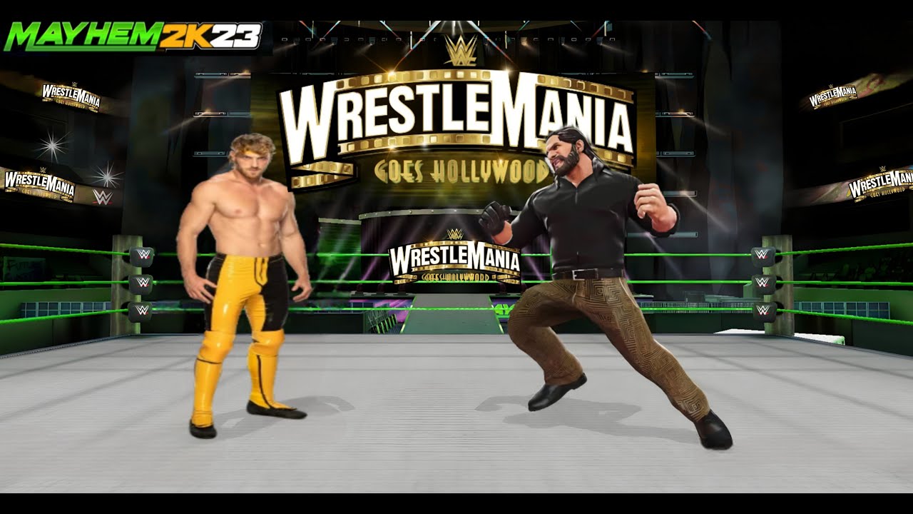 Logan Paul vs Seth Rollins WrestleMania 39 WWE MAYHEM2K23 - YouTube