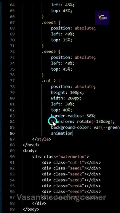Water Melon Html Css Html Css Htmltutorial Trending Coding Trend Trendingshorts