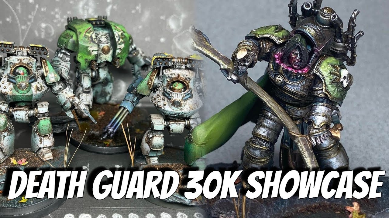Death Guard Warhammer 30k Horus Heresy SHOWCASE Display Quality - YouTube