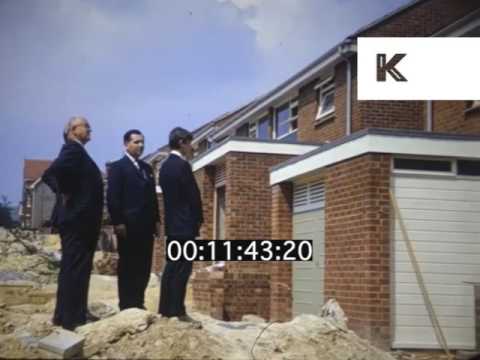 1960s UK Construction Site, 60s New Build Houses - YouTube
